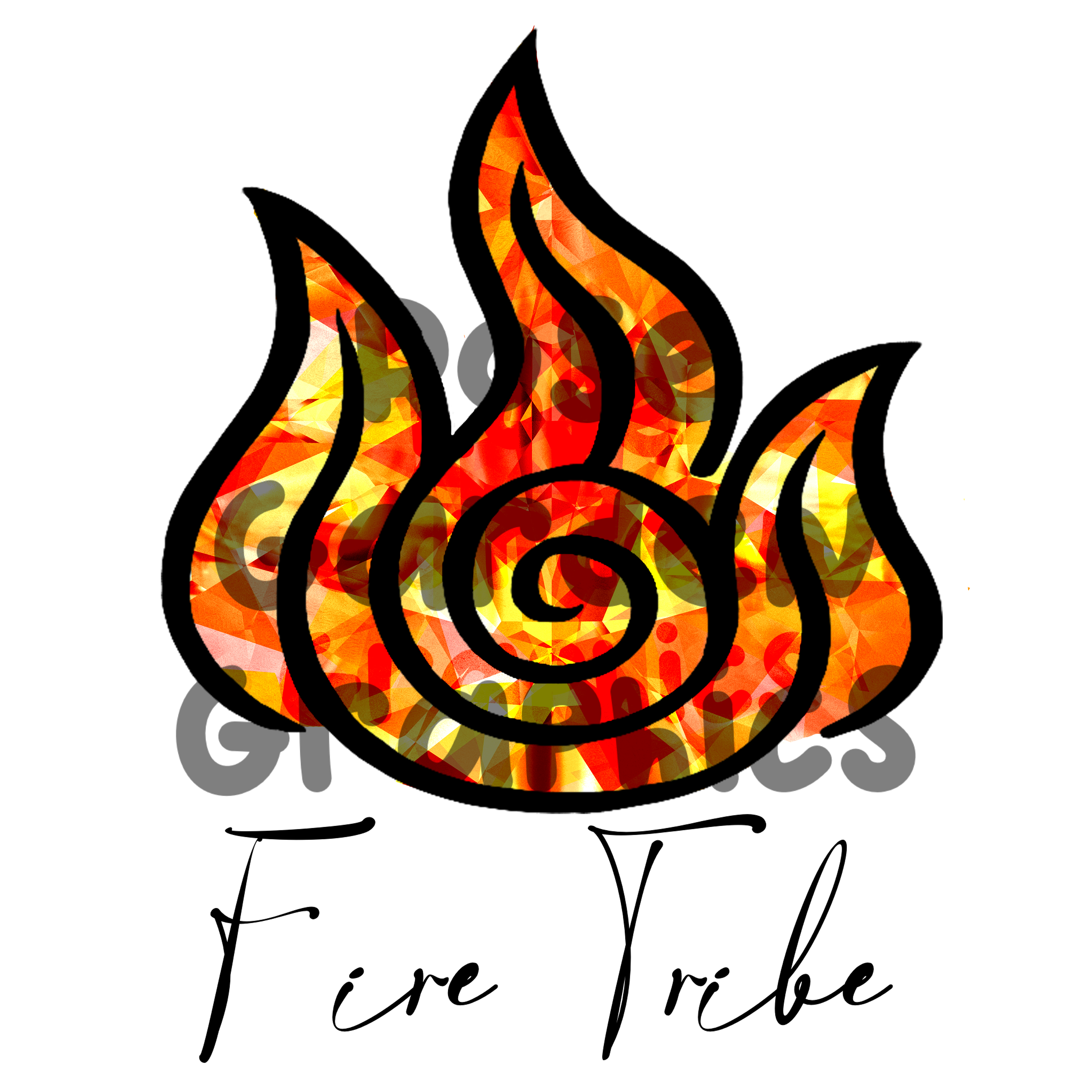 Fire Tribe Crystal PNG – Rose Garden Graphics