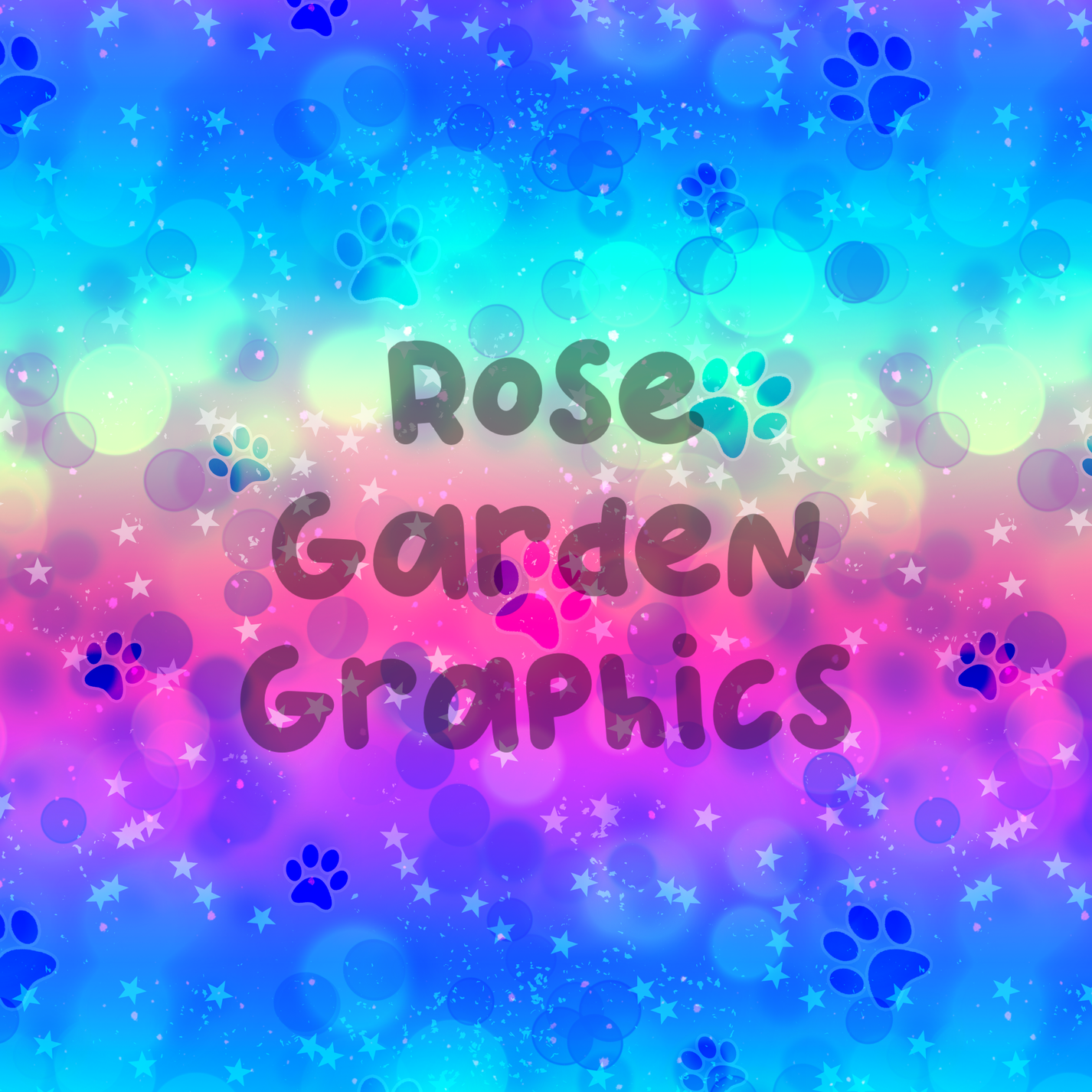 Party Paws Seamless Image – Rose Garden Graphics